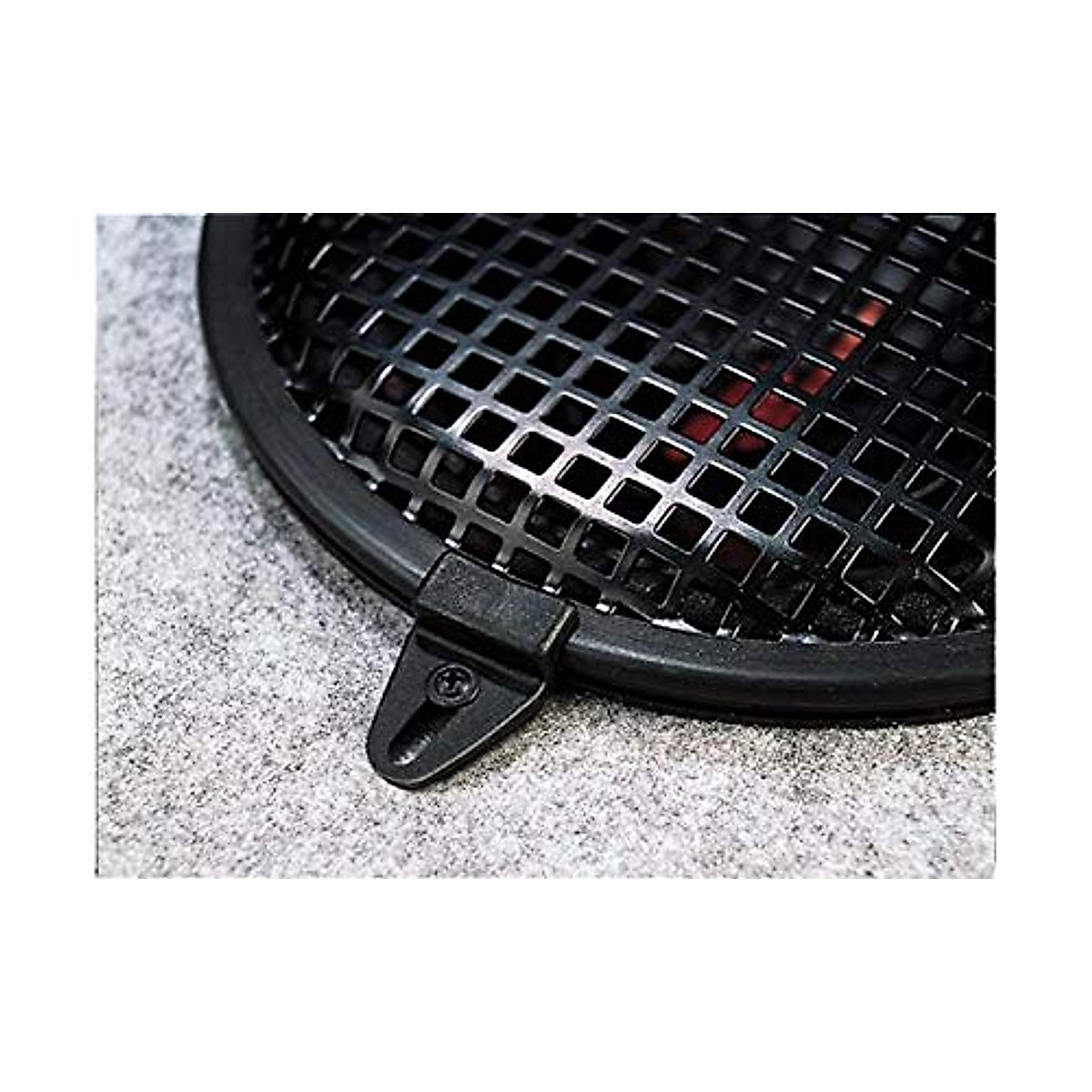 4 Pairs 15" Inch Subwoofer Metal Waffle Grills - Universal Speaker Cover Guard - Black