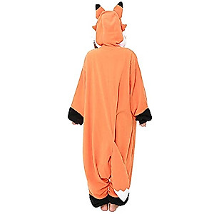 SAZAC Red Fox Kigurumi - Onesie Jumpsuit Halloween Costume