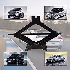 FGZKJ Scissor Car Jack, Scissor Jack with a Maximum Capacity of 2.0 Tons, Heavy Lifting Jack, Used for/SUV/MPV tire Repair and Replacement Tools, with Crank Handle (Hand Crank-2.0 tons)