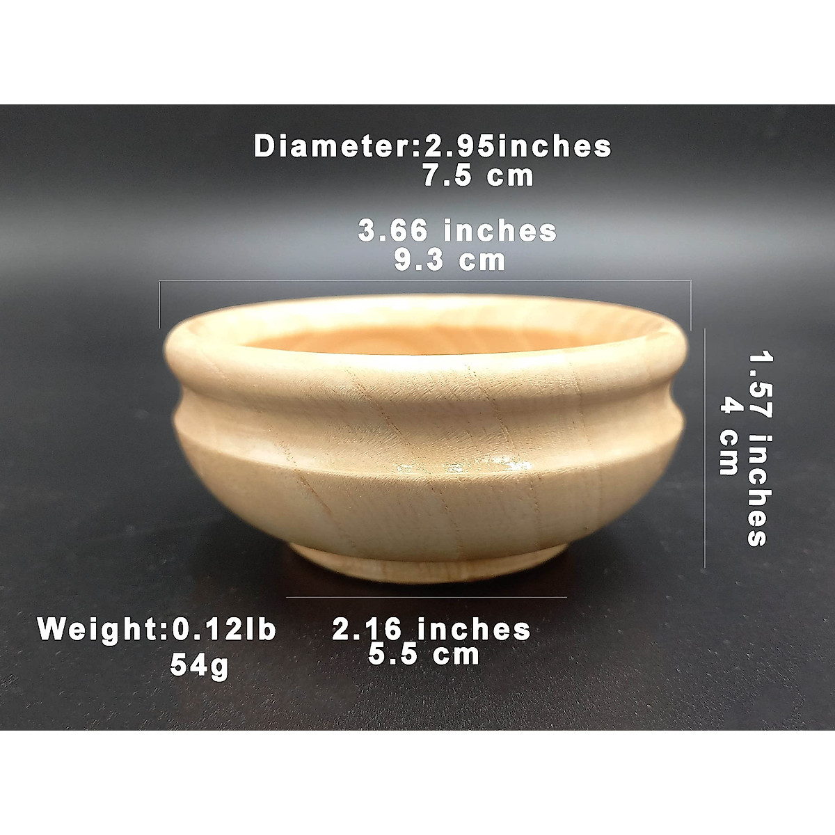 Tubibu Set of 6 Ash Wood Mini Bowls Set, Handmade, Handcrafted Wooden Mini Bowls, Pinch Bowls, Condiment Cups, Salt Cellars, Dip Sauce, Nuts, Candy, Fruits, Appetizer, and Snacks