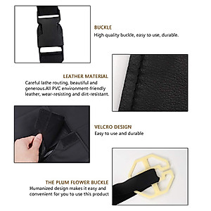 TYSKL Car Back Seat Organizers,PU Leather Car Back Seat Organizer,Back Seat Organizer with Tray and Storage Leather for Kids Toy Bottle Drink Vehicles Travel Accessories (2 - pack, Black)