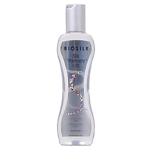 BioSilk Silk Therapy Lite, Leave-In Reconstructing Treatment To Smooth Fine & Thin Hair, Sulfate, Paraben & Cruelty-Free, 5.64 Oz