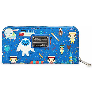 DisneyParks Exclusive - Zip-Around Wallet - Chibi Park Characters and Attractions