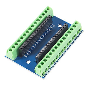 AITRIP 10PCS Nano Terminal Adapter Shield Expansion Board Compatible with Arduino Nano V3.0 AVR ATMEGA328P-AU Module