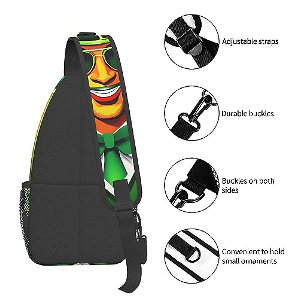 SSIMOO Happy St Patrick'S Day Functional Outdoor Travel Hiking Backpack-Perfect For Cycling, Leisure And Outdoor Adventures