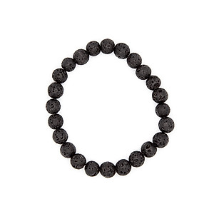 Natural Diffuser Bracelet | Stone Lava Rock Bracelet | Elastic Yoga Lava Beads | Men Women Yoga Bead Bracelet