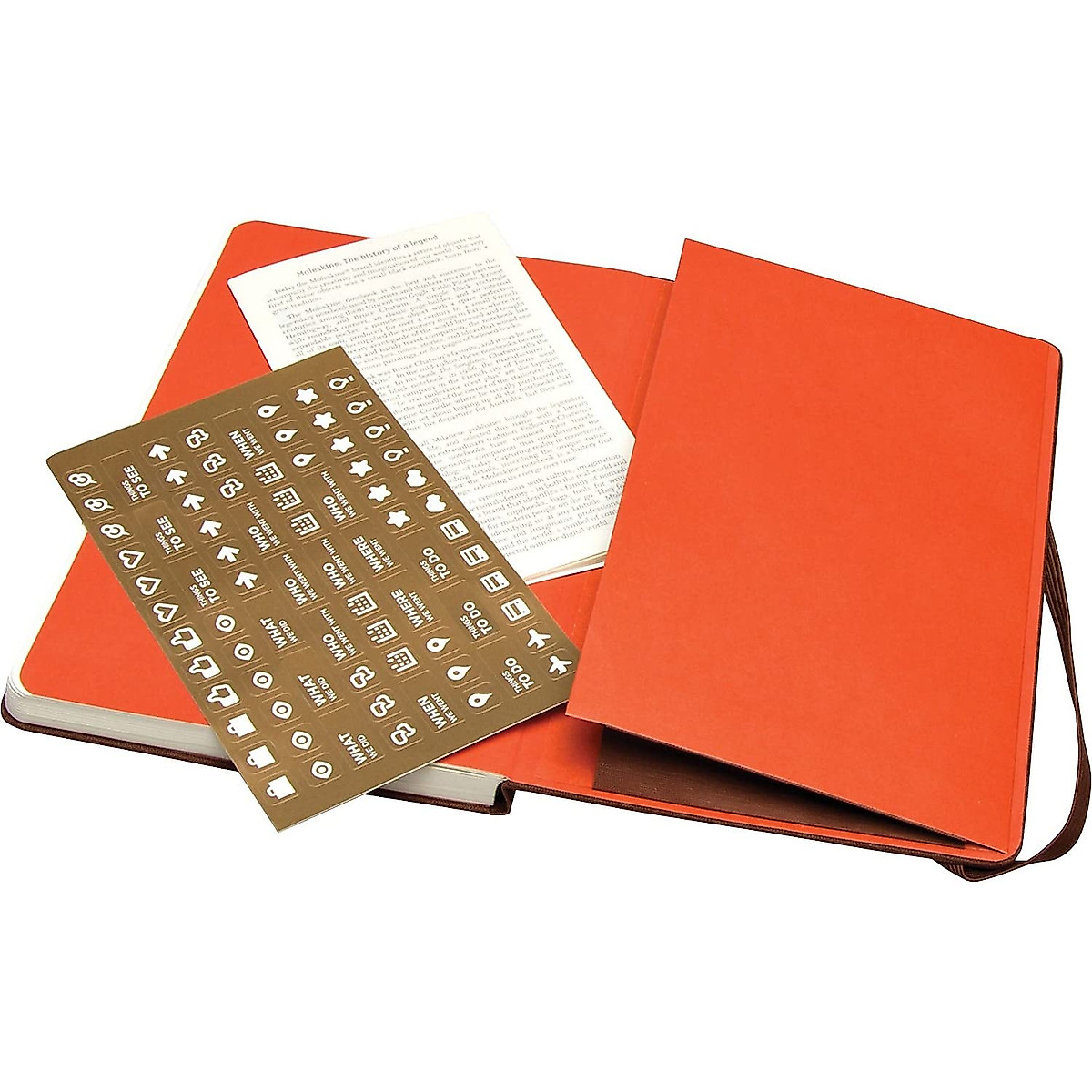 Moleskine Voyageur Notebook, Hard Cover, Medium (4.5" x 7") Nutmeg Brown