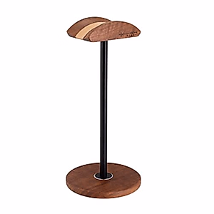 ANIIC Headset Stand Creative Metal Headset Rack Walnut Headset Stand Headset Rack Storage Rack Widely Compatible Earphone Rack Headphone Stand (Color : OneColor)