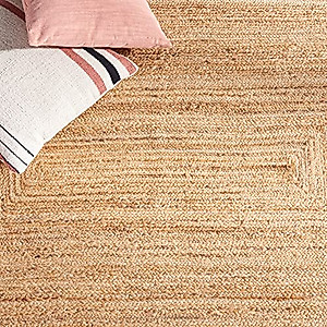 Safavieh Tiffany Collection 8' x 10' Blue/Silver TFN622E Hand-Knotted Wool & Viscose Living Room Dining Bedroom Area Rug