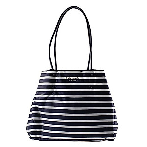Kate Spade New York Everything Puffy Sailing Stripe Large Tote Squid Ink Multi One Size