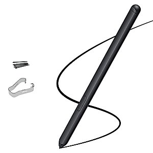 Galaxy S21 Ultra S Pen Replacement with Free Nibs for Samsung Galaxy S21 Ultra 5G Stylus S Pen + 5X Pen Tips/Nibs withoutBluetooth (Phantom Black)