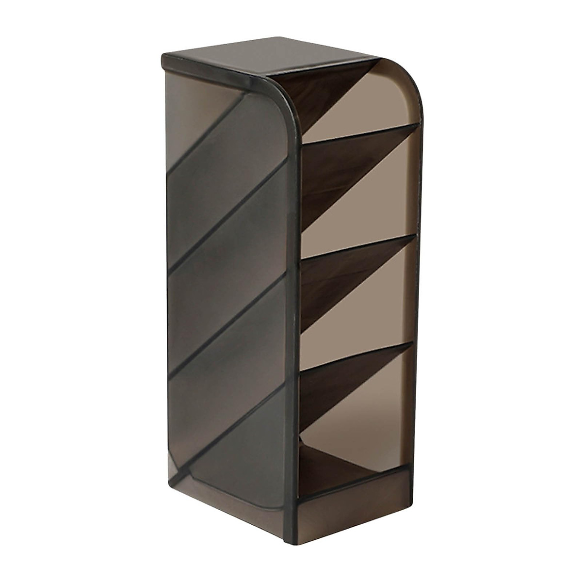 Lovskoo Pen Holder with 4 Compartments Desk Supplies Plastic Pencil Holder Desk Organizer Accessories for Women Desktop Organizer Pencil Cup Office Organization and Storage, Stationary Supplies