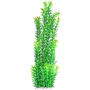 Tacobear Artificial Silk Aquarium Plants Live Fish Tank Plants Aquarium Fish Tank Decorations Betta Fish Tank Accessories Aquatic Plants (20 inch)