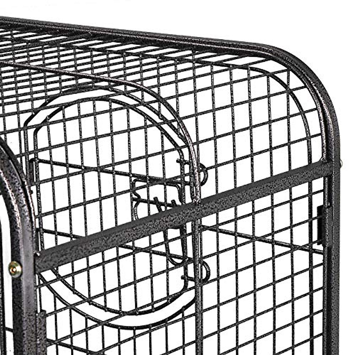 BBBuy 37 Inches Metal Ferret Cage Small Animals Pet Habitat Large Critter Nation Cage/w Bottom Tray Front Doors Ramps, 4 Tiers for Guinea Pigs, Rabbit, Chinchilla, Rat, Sugar Gliders, Hamster, Black