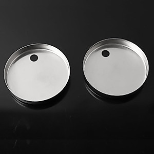 RecDec 6 Pack Stainless Steel Cover Top Dust Cap for Toilet Seat Bolts and Screws Quick Release Top Hinge Fixings Bidet Replacement Parts 45mm 55mm 60mm 3 Sizes