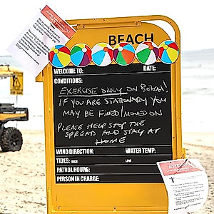 MAGICLULU Bulletin Board Bulletin Borders Stickers Beach Ball Border Trim Summer Blackboard Border Sticker for Party Classroom Wall Decoration Ocean Decor