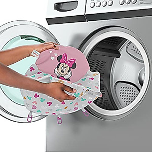 Disney Baby Minnie Mouse 2-in-1 Forever Besties Baby Walker - Easy Fold Frame and Removable-Toy Station, Age 6 Months+