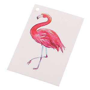100pcs Kraft Paper Tags Gifts Tags Flamingo Printed Labels Hanging Cards Name Card Tag Price Tags Wedding Party Gift Tags