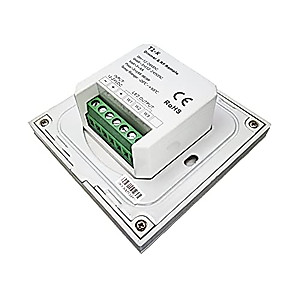 LAZIRO Led Strip Dimmer DC 12-24V Input 4A*3CH 12A Output Single String Dimming Wall Mounted Manual Rotary Knob Led Dimmer T1-K