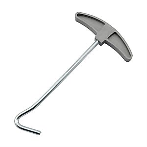 ZRM&E Carbon Steel Tent Ground Nail Puller 165x90mm Tent Peg Ground Hook Extractor Remover for All Kinds of Nails, Garden and Entertainment Facilities