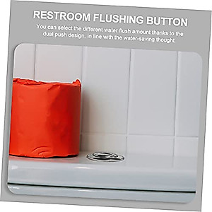 Housoutil 2pcs Toilet Flush Switch Two Button Toilet Bathroom Accessory Toilet Accessories One-piece Toilets Household Toilet Switch Water Tank Accessory Bathroom Toilet Switch Flush Valve