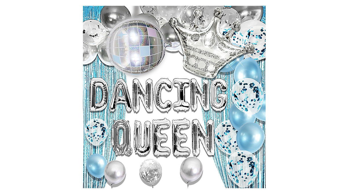 Blue Dancing Queen Party Decorations for Disco & 70s Themes