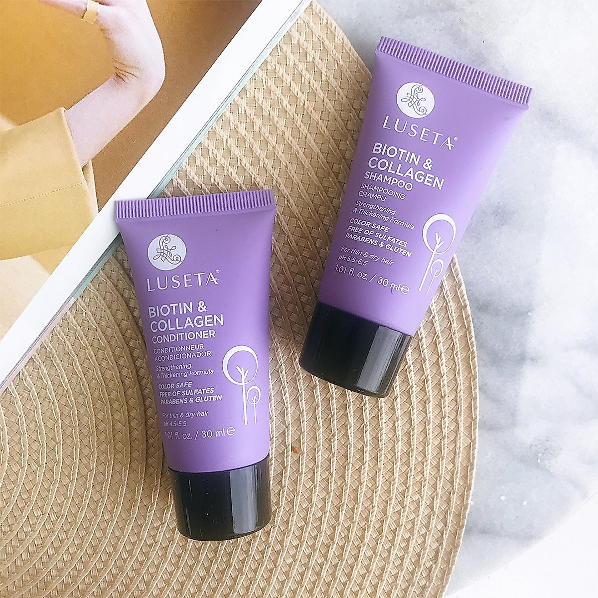 Luseta shampoo and conditioner duo set 1.01 Fl. Oz (Pack of 2)