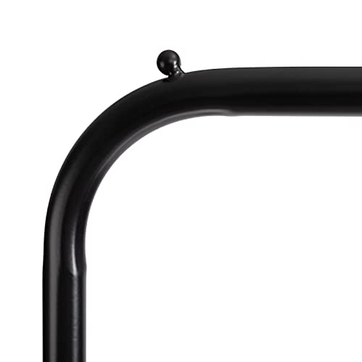 DOEWORKS Large Laundry Rolling Garment Cart for Lavatory, Metal Laundry Basket Sorters Garment Bulter Storage Rack with Wheels, Black