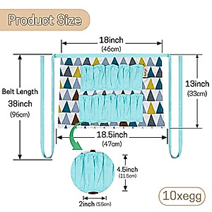 Aurya Kids Egg Apron, Chicken Eggs Collecting Gathering Holder Apron, Hen Duck Goose Eggs Holder Apron for Children