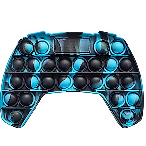 Pop it Game Controller pop Push Pull Fidget Toy Controller (3 Pack Green Pink Blue)