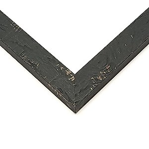 9x44 Frame Black Solid Wood Picture Frame Width 1.125 Inches | Interior Frame Depth 0.5 Inches | Abaco Bohemian Photo Frame Complete with UV Acrylic, Foam Board Backing & Hanging Hardware