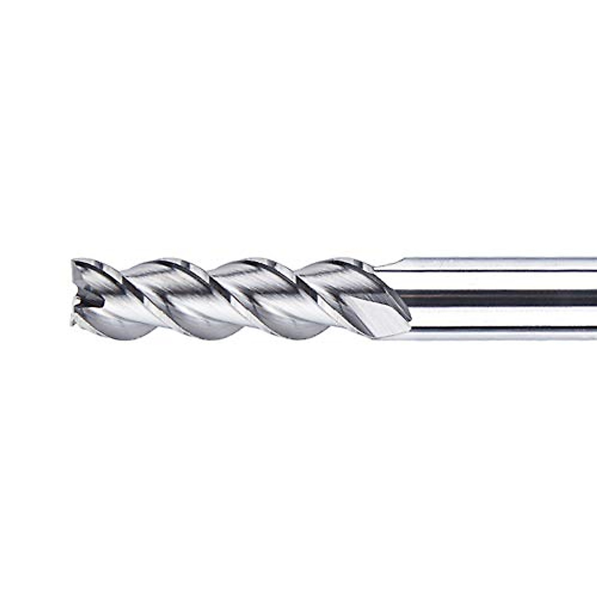 SpeTool 1/8 End Mills for Aluminum 3 Flutes CNC Spiral Router Bits for Aluminum Cut Non-Ferrous Metal Upcut 1.5 inches Long 5 Pieces