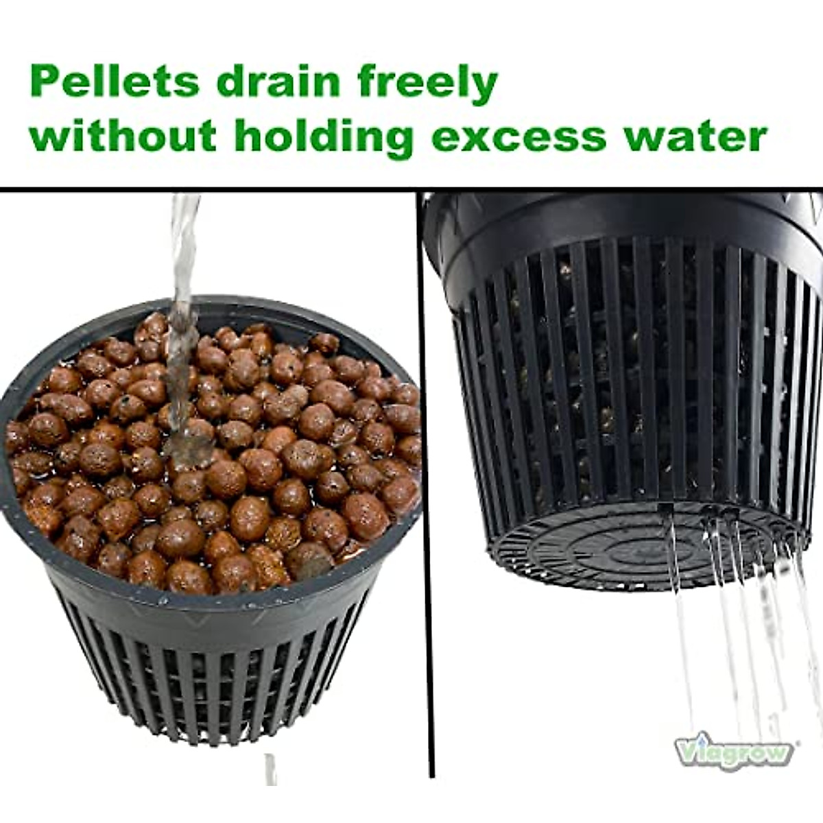 Viagrow VS10 Viastone Expanded Clay Pebbles, 10-Liter Rocks, Premium Growing