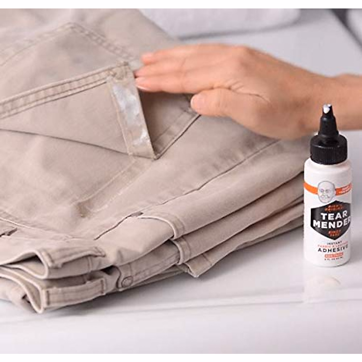 Tear Mender - TTB-6-D-B Instant Fabric and Leather Adhesive, 6 oz Bottle, TG06H