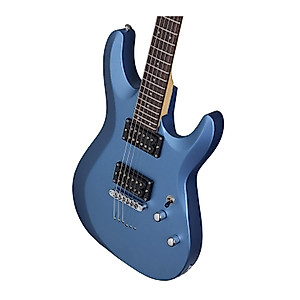 Schecter C-6 Deluxe 6-String Electric Guitar (Right-Hand, Satin Metallic Light Blue)