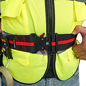 MELOTOUGH 2" Nylon Web Work Belt with Heavy Duty Quick Release Rugged Metal Buckle outdoor men's belt