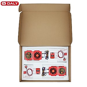 DALY BMS Parallel Connector 1A+ LiFePo4 16S BMS 48V 150A with Cooling Fan UART RS485 CAN Bluetooth BMS Parameter Programmable for Rated 3.2V Lithium Power Bank Storage Off Grid Solar System