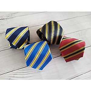 KissTies 63'' US Military Extra Long Tie Army Costume Black Gold Stripes Ties