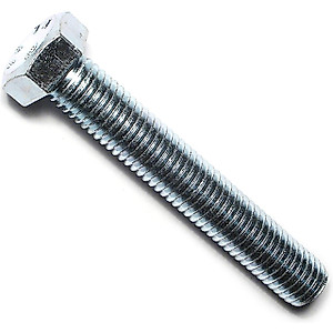 Hard-to-Find Fastener 014973244613 Full Thread Hex Tap Bolts, 5/8-11 x 4, Piece-25, zinc