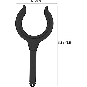 Alomejor 2 Pcs Boat Oar Lock Marine Rowlock Horn Side Mount for Oars Rod and Fishing Rod Support Bracket for Sea Fishing Boating