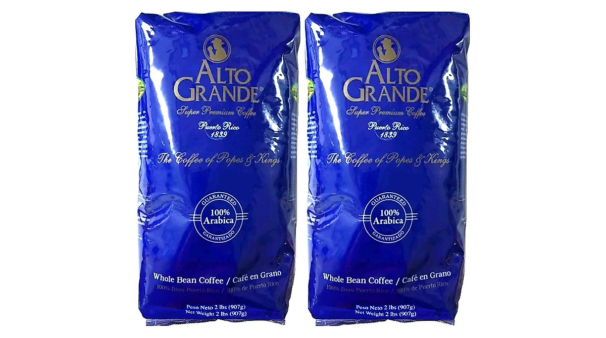 Alto Grande Super Premium Whole Coffee Beans 4lb | Rich Puerto Rican Flavor