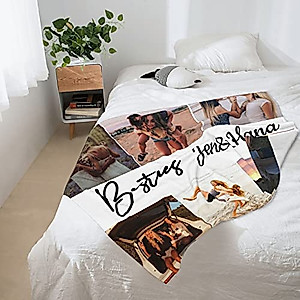 Ivarunner Personalized Besites Throw Blanket,Blanket for Best Friends Birthday Gift,Travel/Home/Bed/Sofa/Couch/Tapestry,Gifts for Friends/Women/Mom/Adults,Home Decor,60"X50"
