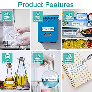 NineLeaf 3 Pack Compatible for Brother TZe-253 TZe253 TZ-253 TZ253 Label Tape 14mm 0.94'' 1'' Blue on White Standard Laminated Labeling Work with P-Touch PT-330 PT-2730 PT-D600 PT-E500 Label Maker