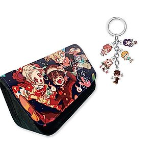 SZMLJH Hanako Kun Pencil Case Anime Toilet Bound Hanako Kun Pencil Bag Large Capacity Pencil Case with Keychain Pendant (01)