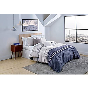 Lacoste Smash Cotton Comforter Set, Blue, Full/Queen