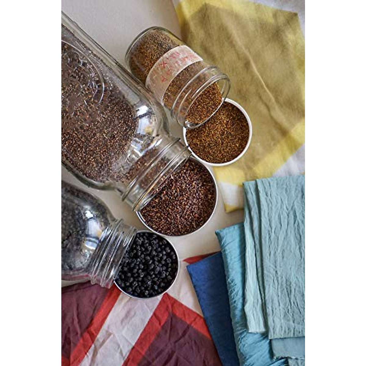 Primary Colors Natural Dye Seeds : 3 Varieties, Red, Yellow, Blue