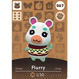 Animal Crossing Happy Home Designer Amiibo Card Flurry 067/100