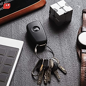 Metal Cable Ring Black and Red Bundle