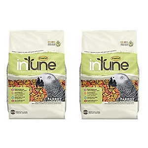 Higgins 2 Pack of Intune Complete and Balanced Diet Parrot Food, 3 Pounds Each