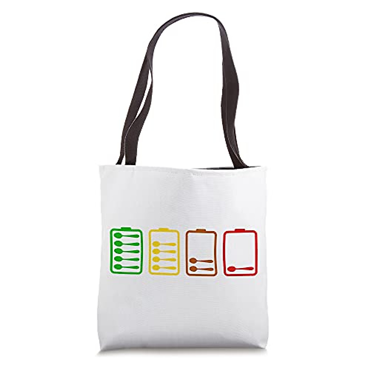 Low Spoon Charge Levels Spoonie Tote Bag